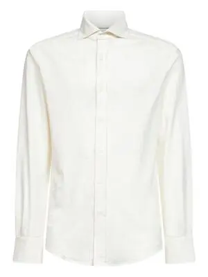 Brunello Cucinelli Linen And Cotton Blend Shirt - Multicolor
