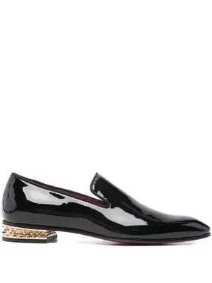 CHRISTIAN LOUBOUTIN Dandy Rocks Patent Leather Loafers - Multicolor