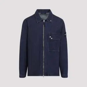 Stone Island Denim Zip-up Overshirt Jacket