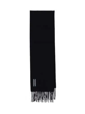Our Legacy Fringed Wool Scarf - Black