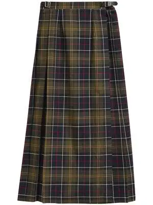 Barbour Inspired Tailored Knit Skirt For