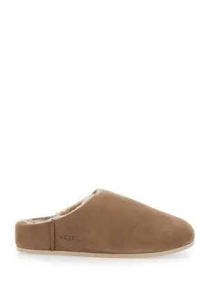 UGG Elea Slip-on Leather Flat Mule