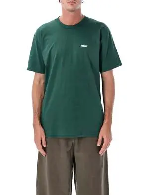 Obey Logo Graphic T-shirt - Rainforest