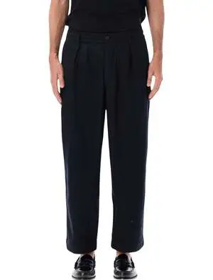 Universal Works Pleated Straight-leg Trousers - Blu