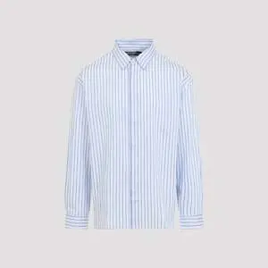 Jacquemus Long Sleeve Cotton Shirt - Blue