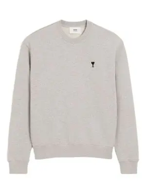 AMI Paris Of Coeur Contrast Sweatshirt - Heathrgrey