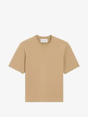 AMI Paris Tonal Embossed Of Coeur T-shirt - Masticbeig