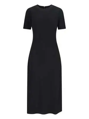 Calvin Klein Short Sleeve Fitted Maxi Dress