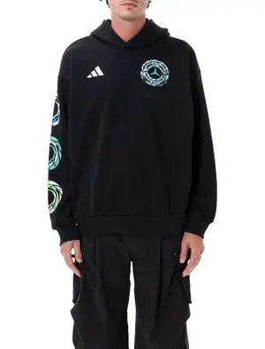 ADIDAS ORIGINALS Motorsport Graphic Hoodie With Oversized Back Print - Nero