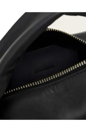 ALLSAINTS Effie Knot Micro Leather Bag - Black