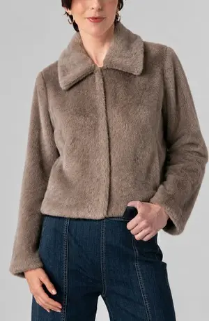 LIVERPOOL Faux Fur Jacket - Mink
