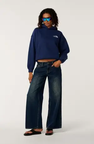 Rip Curl Evolution Cotton Blend Graphic Hoodie - Navy