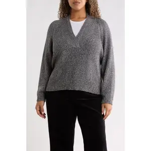 Eileen Fisher V-neck Sweater - Charcoal