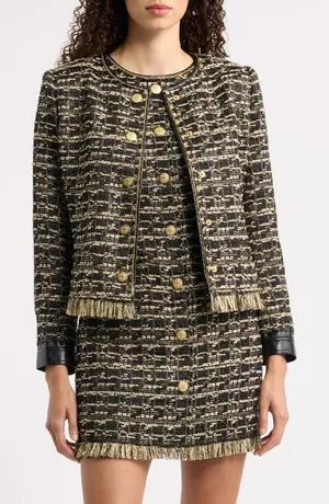 Kobi Halperin Jordan Tweed Jacket - Black Multi