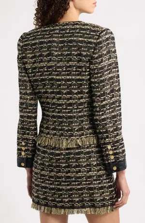Kobi Halperin Jordan Tweed Jacket - Black Multi