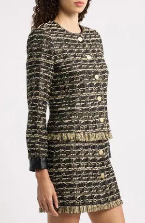Kobi Halperin Jordan Tweed Jacket - Black Multi