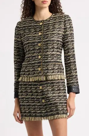 Kobi Halperin Jordan Tweed Jacket - Black Multi