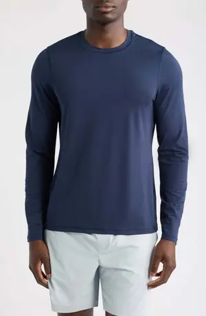Zella Endurance Long Sleeve T-shirt - Navy Eclipse