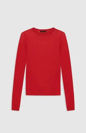 ANINE BING Tiana Sweater - Tango Red
