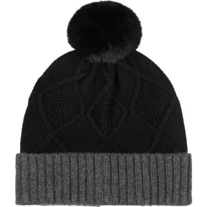 Echo Modernist Block Beanie - Black