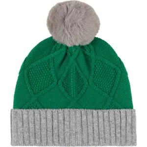 Echo Modernist Block Beanie Emerald