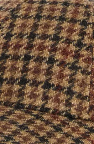 Nordstrom Houndstooth Wool Adjustable Baseball Cap