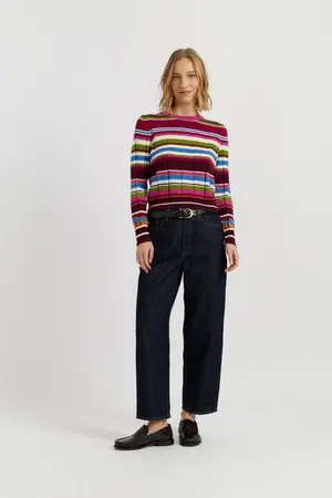 Chinti & Parker Merino Stripe Sweater - Multi