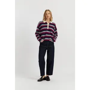 Chinti & Parker Merino Stripe Polo Top Multi