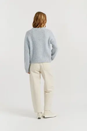 Chinti & Parker Merino Snoopy Marl Sweater - Multi Blue