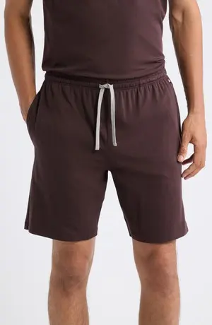 BOSS Mix & Match Lounge Shorts - Dark Brown