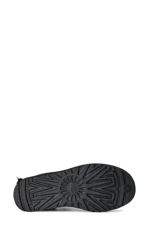 UGG Ultra Mini Bailey Bow Genuine Shearling Boot - Black