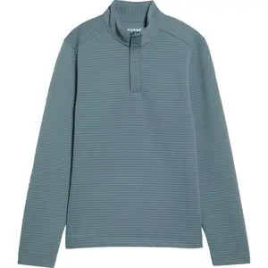 RHONE Landmark Quarter Zip Pullover - Shadow Blue