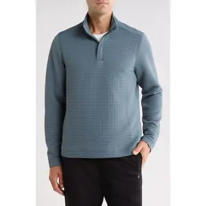 RHONE Landmark Quarter Zip Pullover - Shadow Blue