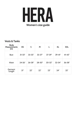 HERA Essential Scoop Neck Fitted Vest - Black
