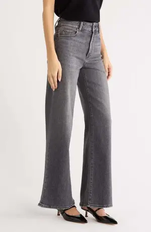 Paige Anessa High Waist Wide Leg Jeans