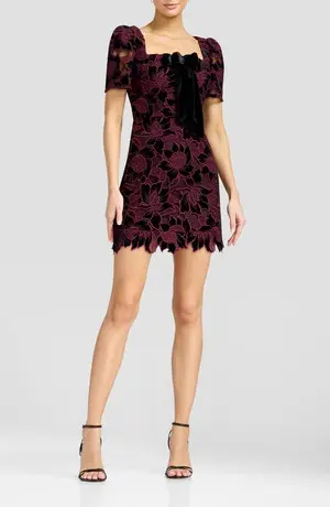 Dress The Population Clarke Floral Lace Minidress