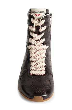 Zadig&Voltaire Zv Dance Leather High Top Sneaker