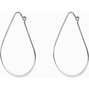 BEARFRUIT JEWELRY Zoey Hoop Earrings Classic Minimalist Everyday - Dark Grey