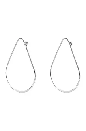BEARFRUIT JEWELRY Zoey Hoop Earrings Classic Minimalist Everyday - Dark Grey