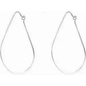 BEARFRUIT JEWELRY Zoey Hoop Earrings Classic Minimalist Everyday - Silver