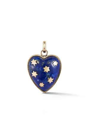 STORROW Anna Heart Charm With Lazuli - Lapis