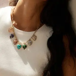STORROW Anna Heart Charm With Lazuli