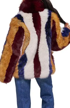 AZALEA WANG Ambria Faux Fur Jacket