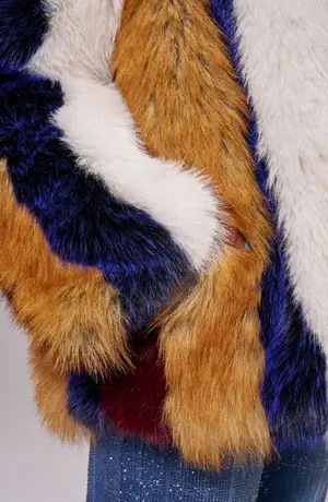 AZALEA WANG Ambria Faux Fur Jacket