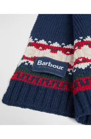 Barbour Kane Fair Isle Beanie & Scarf Set