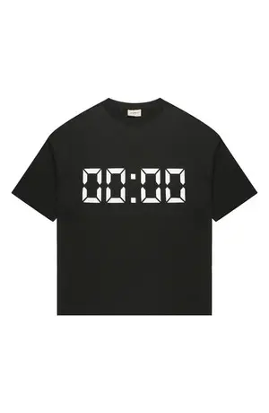VOUSETI Us Against Time Oversize Cotton Graphic T-shirt
