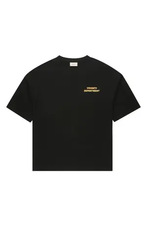 VOUSETI Department Oversize Cotton Graphic T-shirt