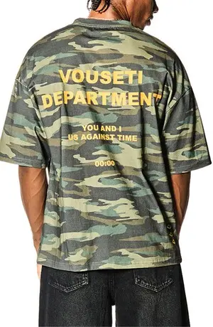VOUSETI Department Oversize Cotton Graphic T-shirt
