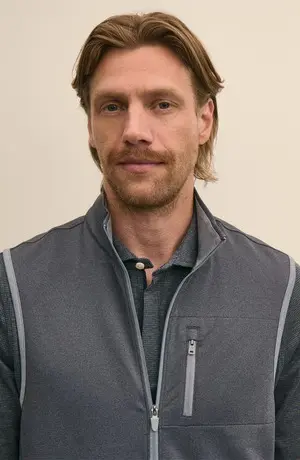Brooks Brothers Performance Knit Full Zip Vest