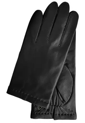 KESSLER Premium Lamb Leather Touchscreen Gloves With Cashmere Lining - Black